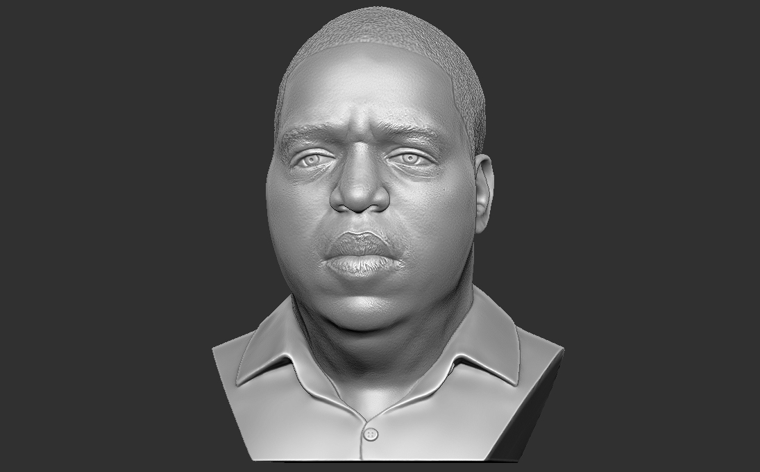 3D file The Notorious B.I.G. bust 3D printing ready stl obj formats 👤 ...