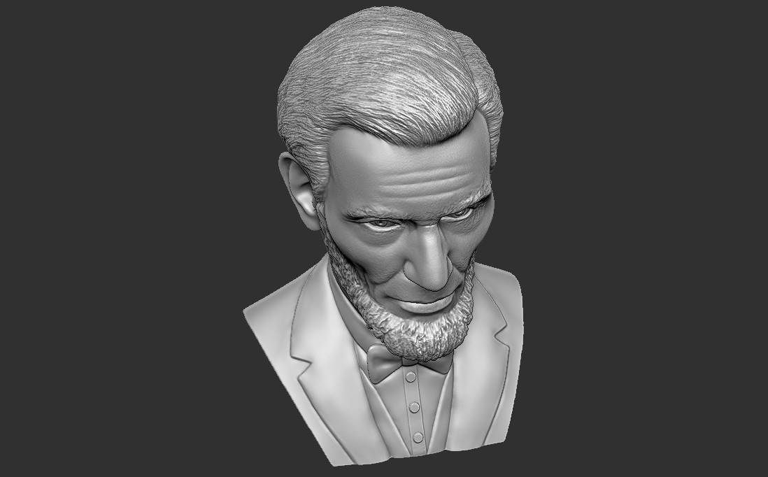 3D file Abraham Lincoln bust 3D printing ready stl obj formats・3D ...