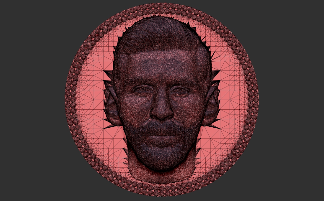 STL file Lionel Messi medallion pendant 3D printing ready stl obj ♌・3D ...