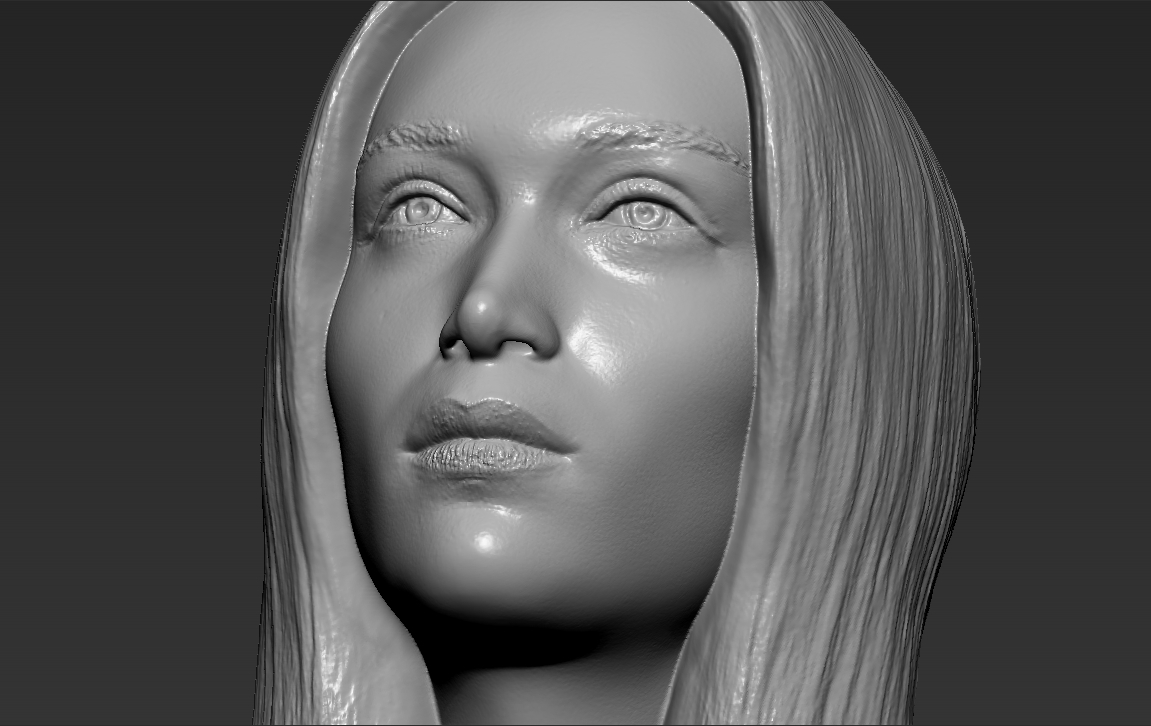 3D file Bella Hadid bust 3D printing ready stl obj formats 👤・Design to ...