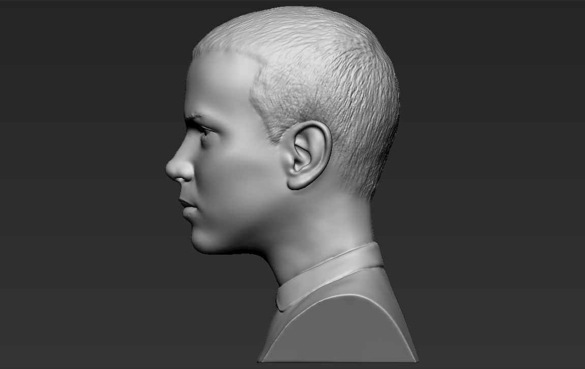 3D file Eleven Stranger Things bust 3D printing ready stl obj formats 👤 ...