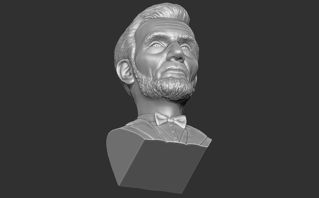 3D file Abraham Lincoln bust 3D printing ready stl obj formats・3D ...