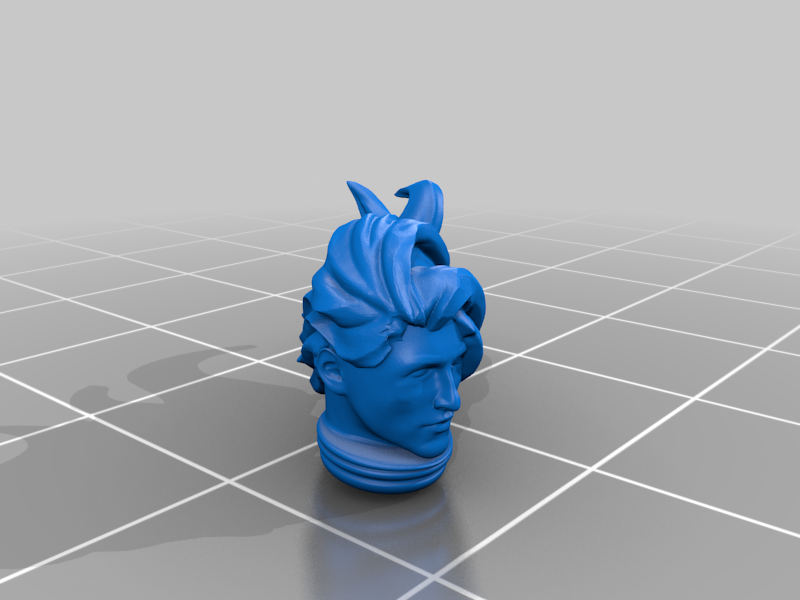 Fichier STL gratuit Fulgrim, Horus Hérésie - Tête・Modèle imprimable en ...