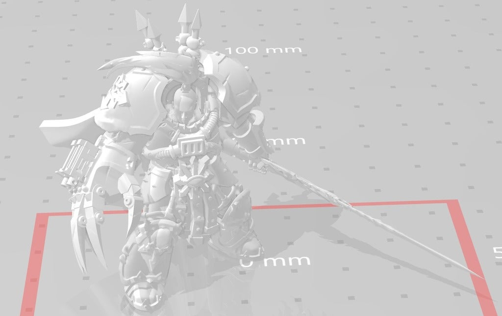 Archivo OBJ gratis Warmaster Abaddon・Plan para descargar y imprimir en ...