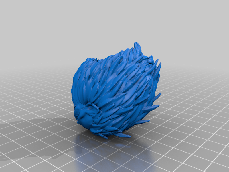 Free OBJ file Marbas, daemon head・3D print design to download・Cults