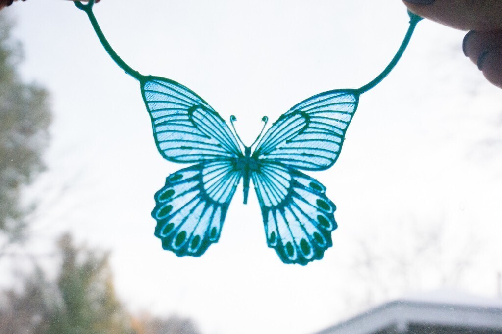 Free STL file Translucent Butterfly Necklace・Template to download and ...