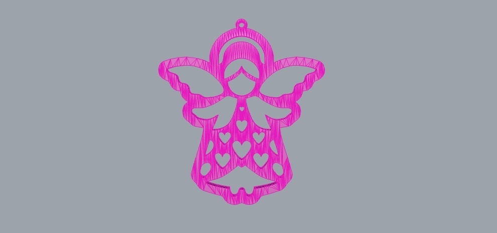 Free STL file Angel Ornament・Model to download and 3D print・Cults