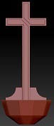 OBJ file Cross Low Poly ・Model to download and 3D print・Cults