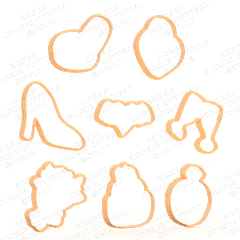 3D file Wedding cookie cutter set of 20・Template to download and 3D ...