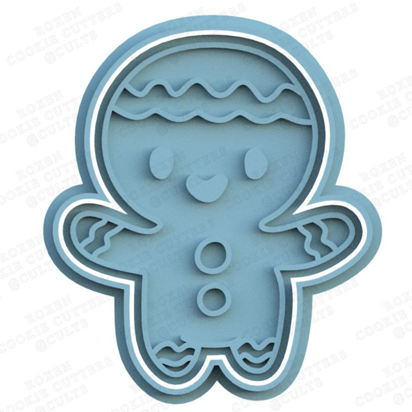 3D file Cute Christmas Characters Cookie Cutter Set of 6・3D printer ...