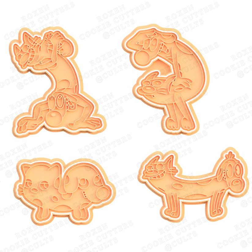 3D file Nickelodeon cartoons cookie cutter bundle of 36 🍪・3D printable ...