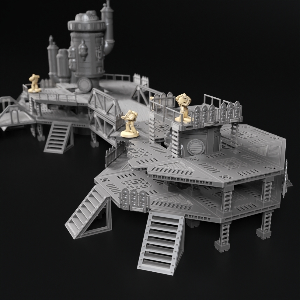 OBJ file Necromunda terrain compatible with OpenLOCK 🎲・3D print model ...