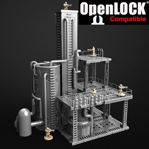 Download STL files Necromunda modular building OpenLOCK ・ Cults