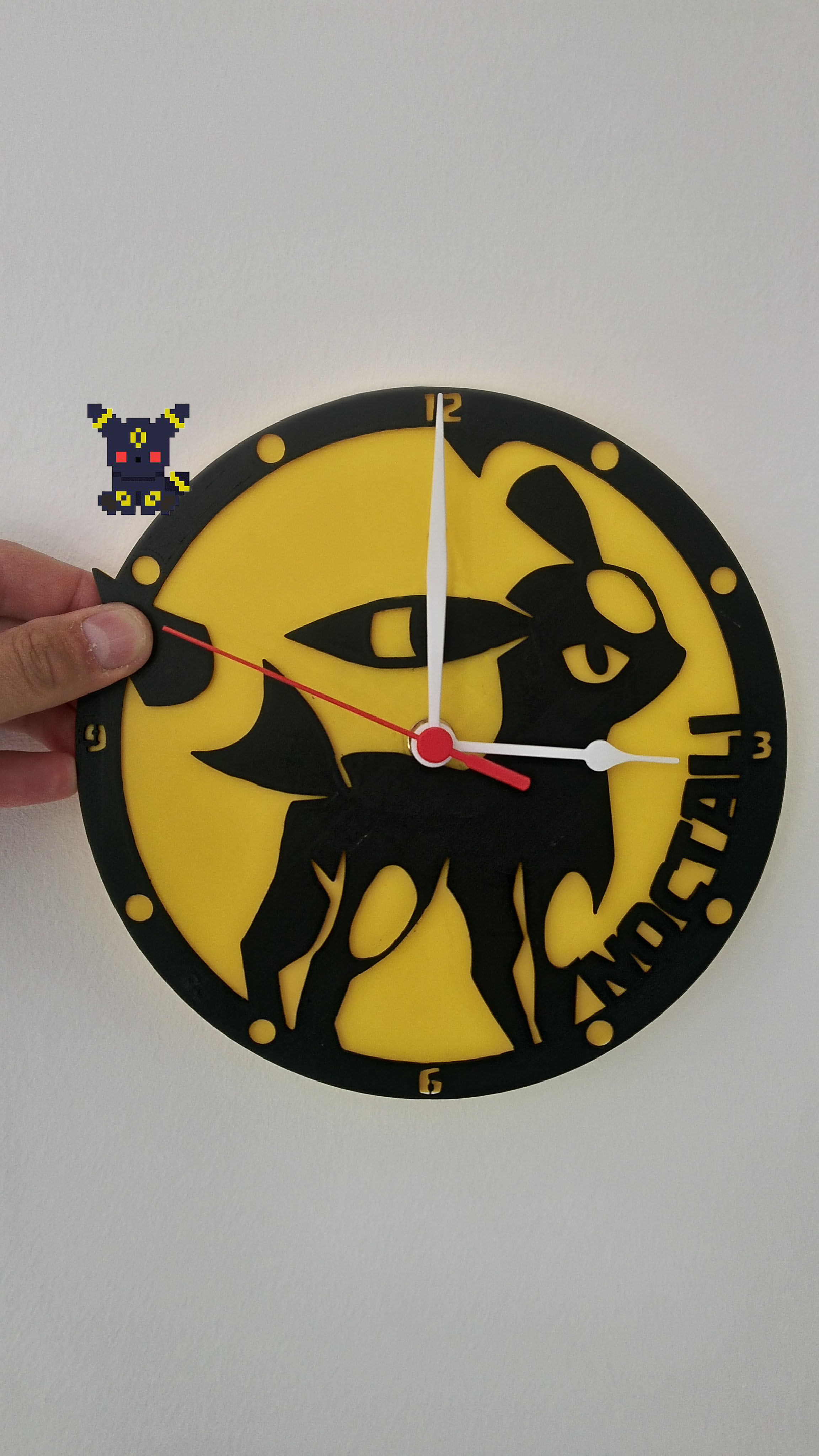 STL file Pokemon Noctali Clock・3D printable design to download・Cults