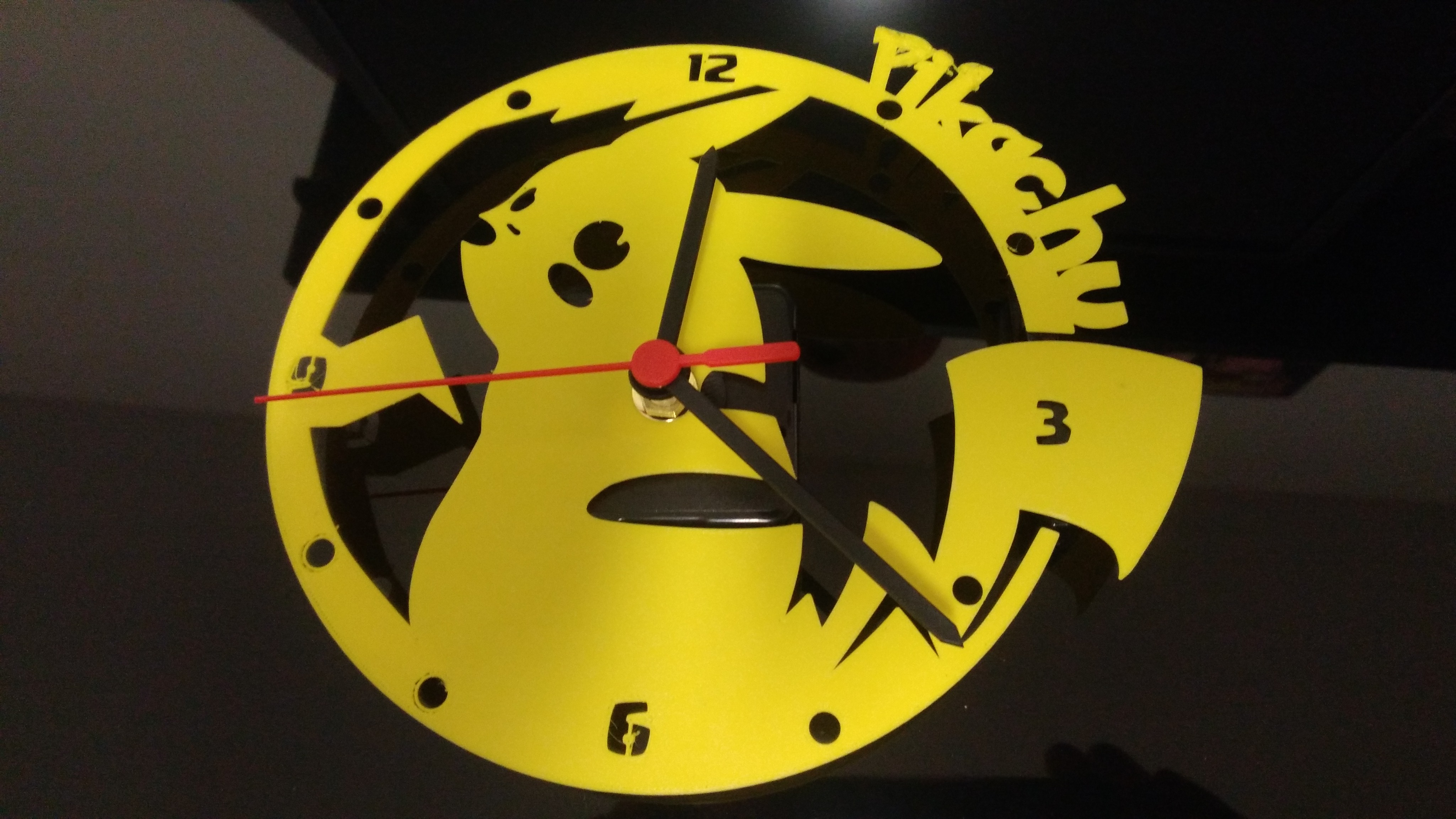 3D printable Pokemon Pikachu Clock • made with anycubic prusa i3・Cults