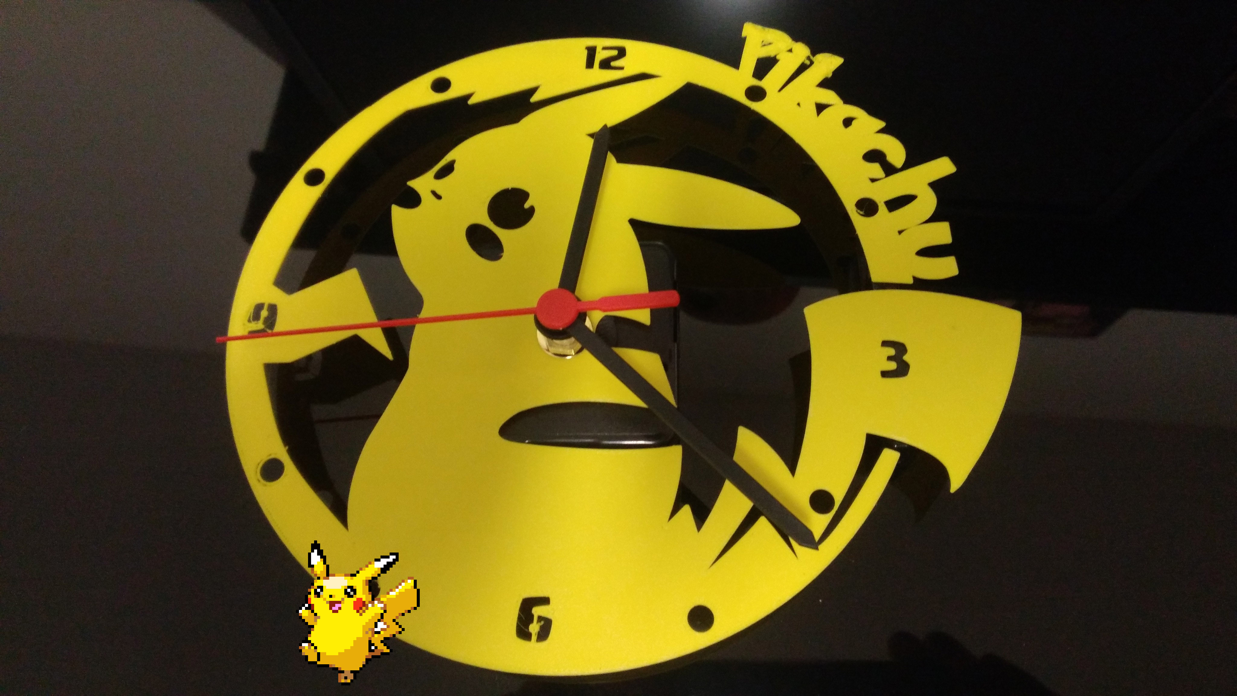 3D printable Pokemon Pikachu Clock • made with anycubic prusa i3・Cults