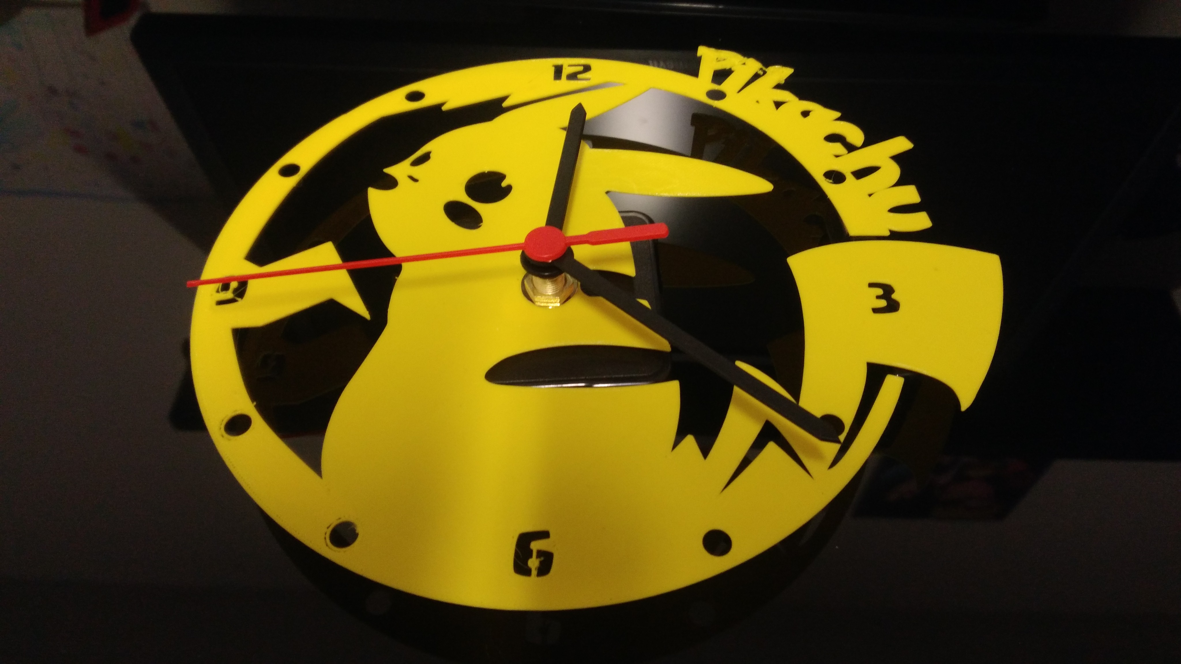 3D printable Pokemon Pikachu Clock • made with anycubic prusa i3・Cults