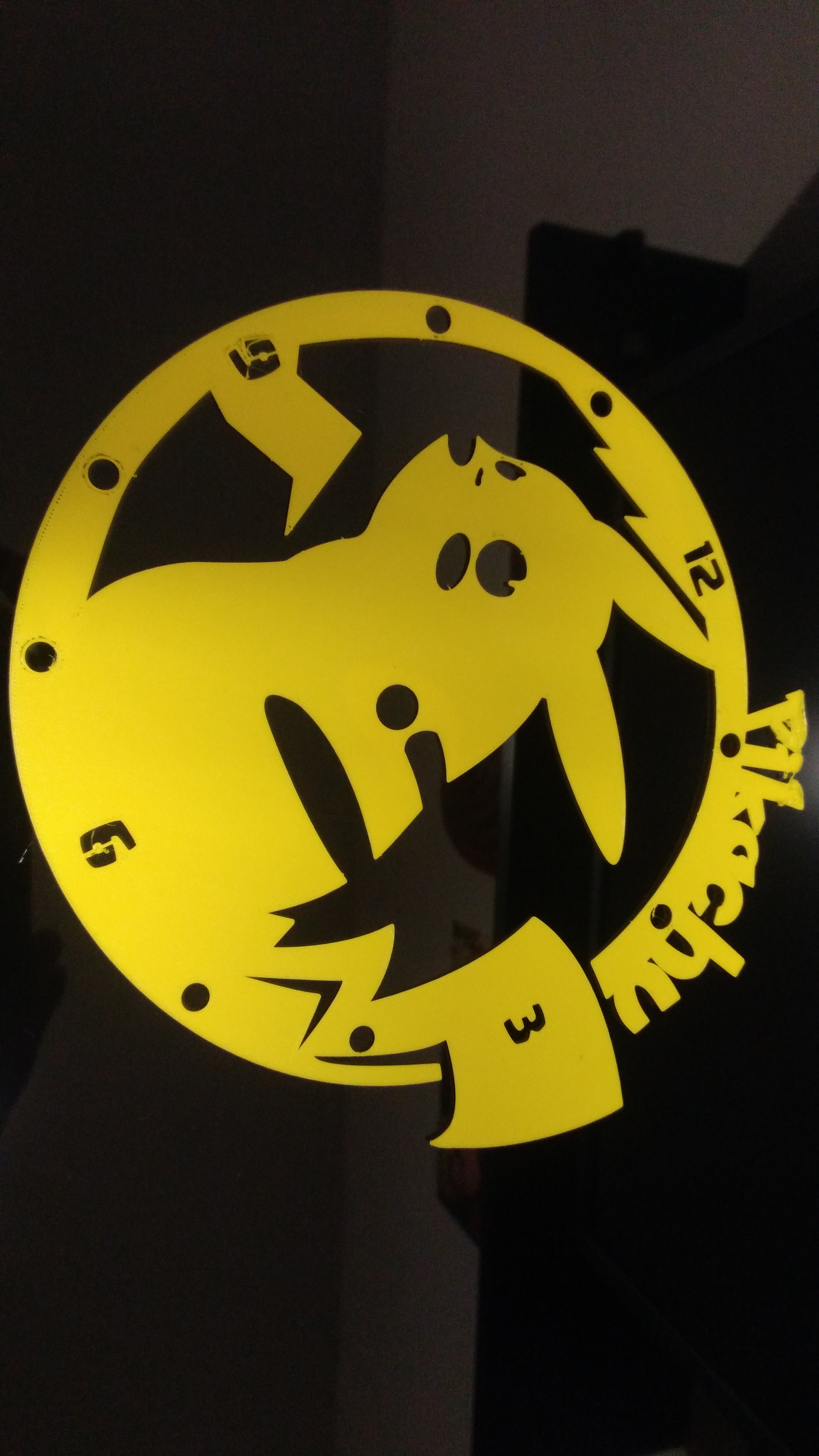 3D printable Pokemon Pikachu Clock • made with anycubic prusa i3・Cults
