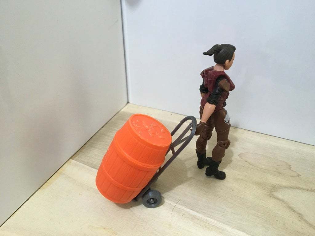 Free STL file Handcart (1:18 scale) 🦸・3D print design to download・Cults