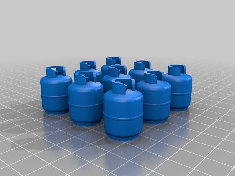Free STL file Small Propane Tank (1:18 scale) 🤏・3D printing idea to ...
