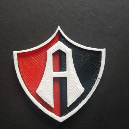 Descargar archivo STL LIGA MX ESCUDO ATLAS • Plan imprimible en 3D ・ Cults