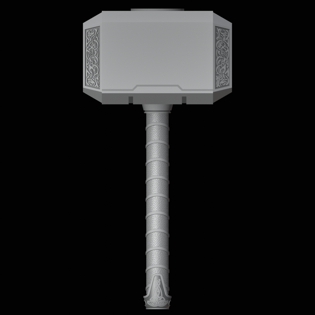 STL file Mjolnir from Avengers: Endgame V2・3D printable model to ...