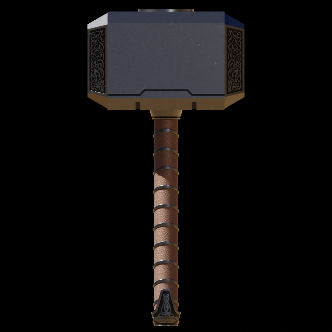 STL file Mjolnir from Avengers: Endgame V2・3D printable model to ...