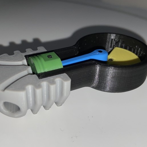 Descargar archivo STL Keychain - Piston Engine • Objeto para impresión ...
