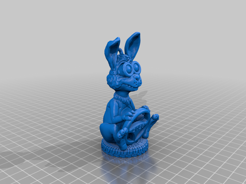Free 3D file rabbit motorist・3D printer design to download・Cults