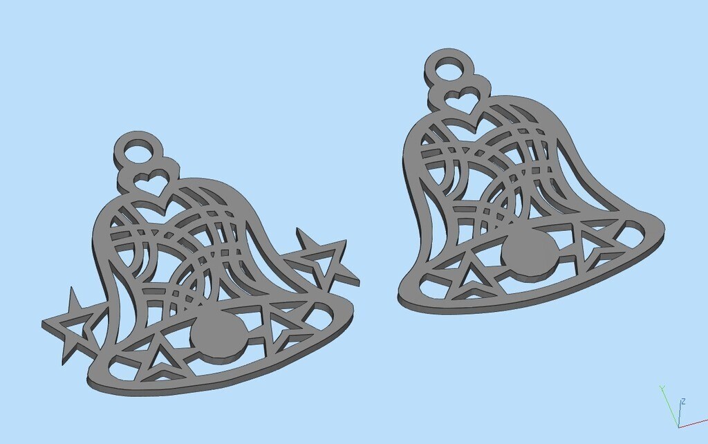 Free STL file Christmas Bell・3D printer design to download・Cults