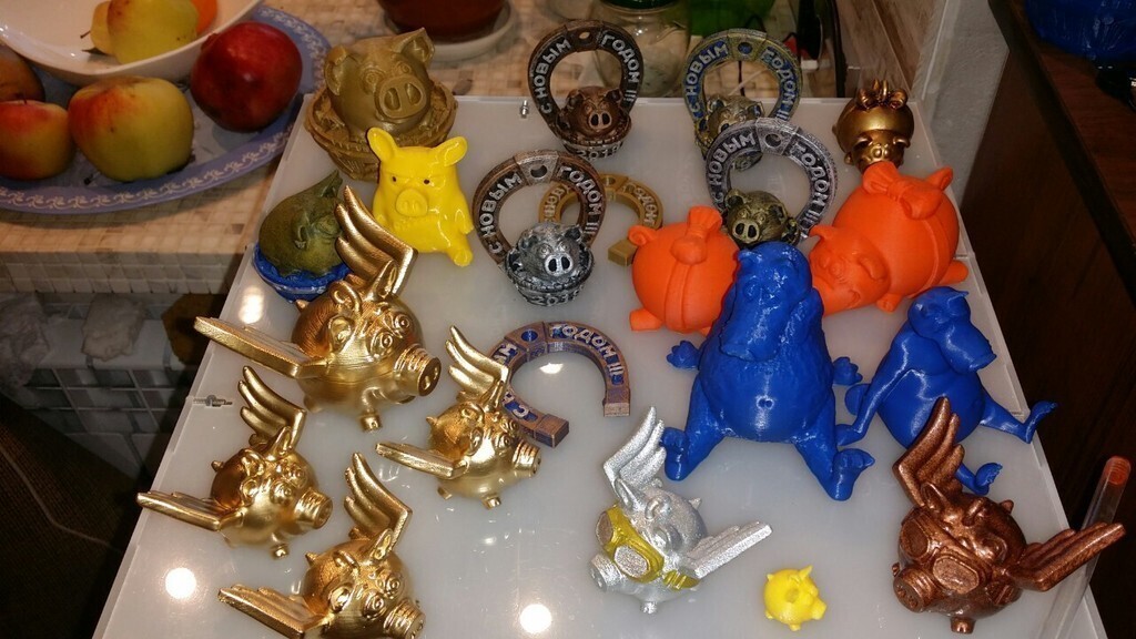 Free STL file Flying pig・3D printing idea to download・Cults