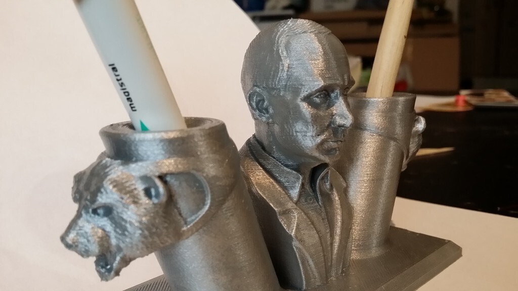 Free STL file Putin pen holder・3D printing model to download・Cults