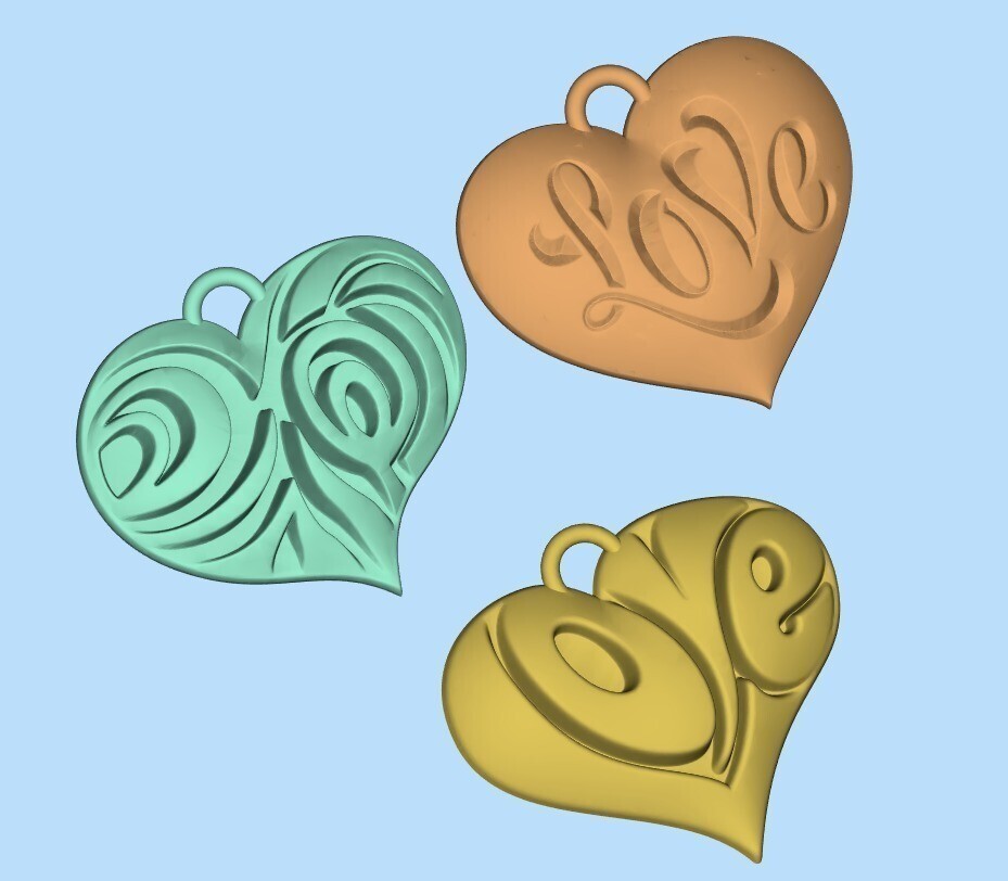Free STL file hearts for valentines day・3D printing idea to download・Cults