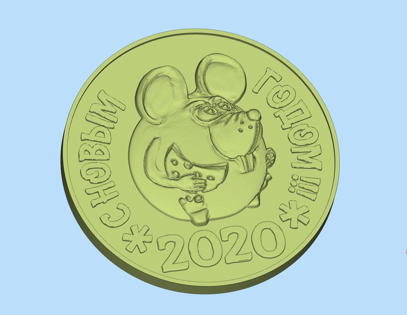 Free STL file Christmas coin・3D printable design to download・Cults