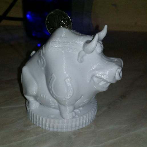 Download free STL file Piggy bank bull 2021 • 3D printable design ・ Cults