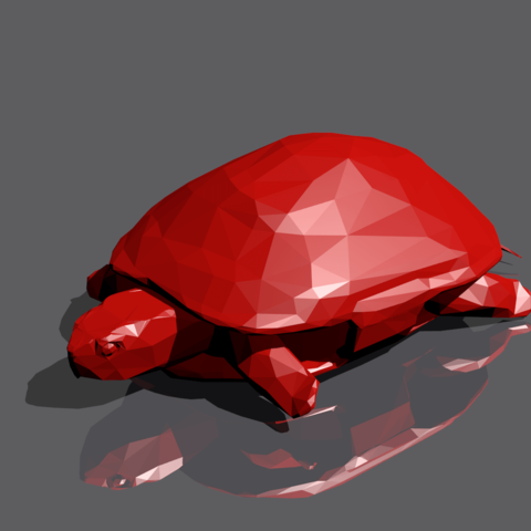 Download 3D printer files LOW POLY TURTLE ・ Cults