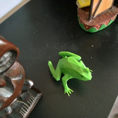 Download STL file Low poly toad • 3D printer design ・ Cults