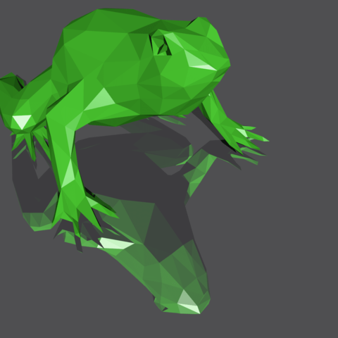 Download STL file Low poly toad • 3D printer design ・ Cults