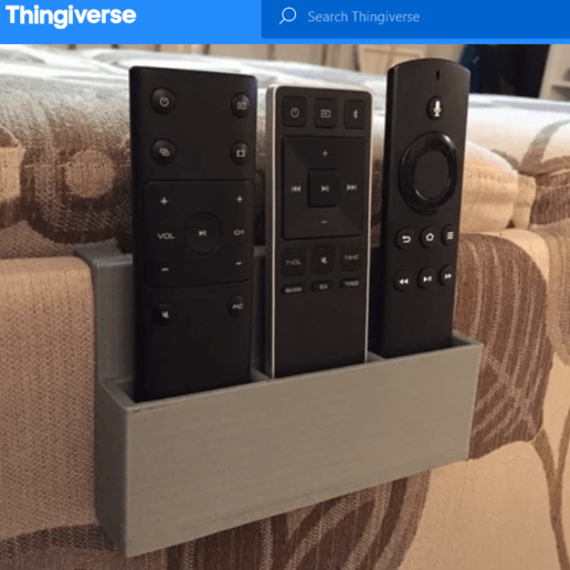 Download free STL file remote control tv stand for bed • Object to 3D ...