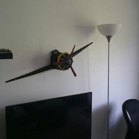 Download 3D printer templates old airplane/radial engine wall ...