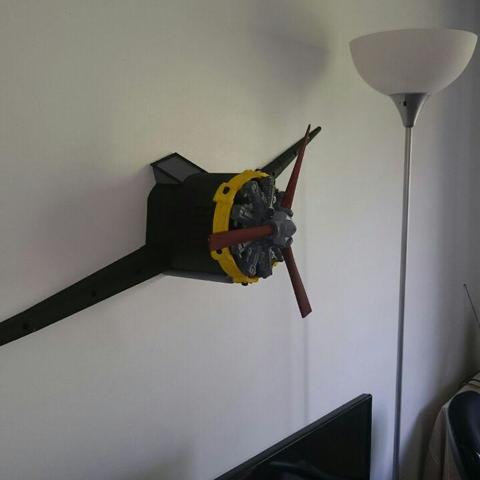 Download 3D printer templates old airplane/radial engine wall ...