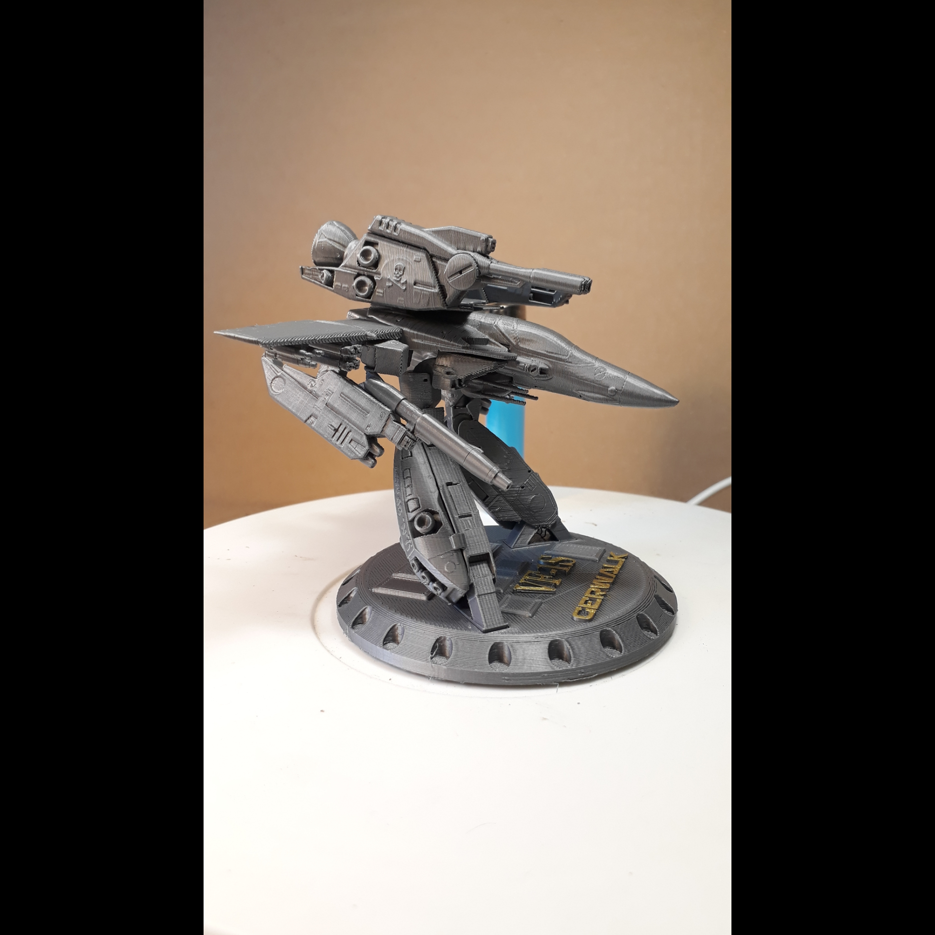 STL file Gerwalk VF-1S - Macross Robotech Static Figure 🤖・3D printer ...