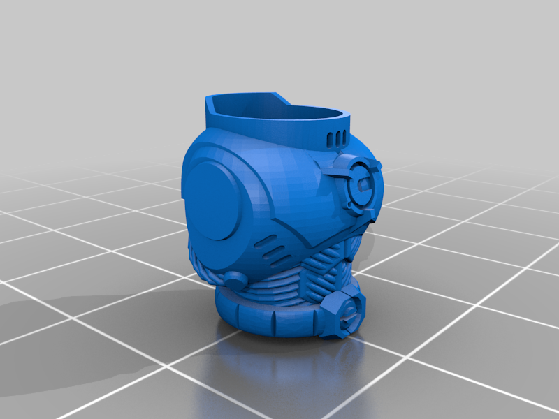 Free STL file Cyberman Head & Torso only (Primaris Scale)・3D printable ...