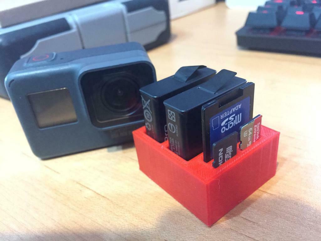 Free 3D file GoPro 3 Battery Organizer 🔋・3D printable object to ...