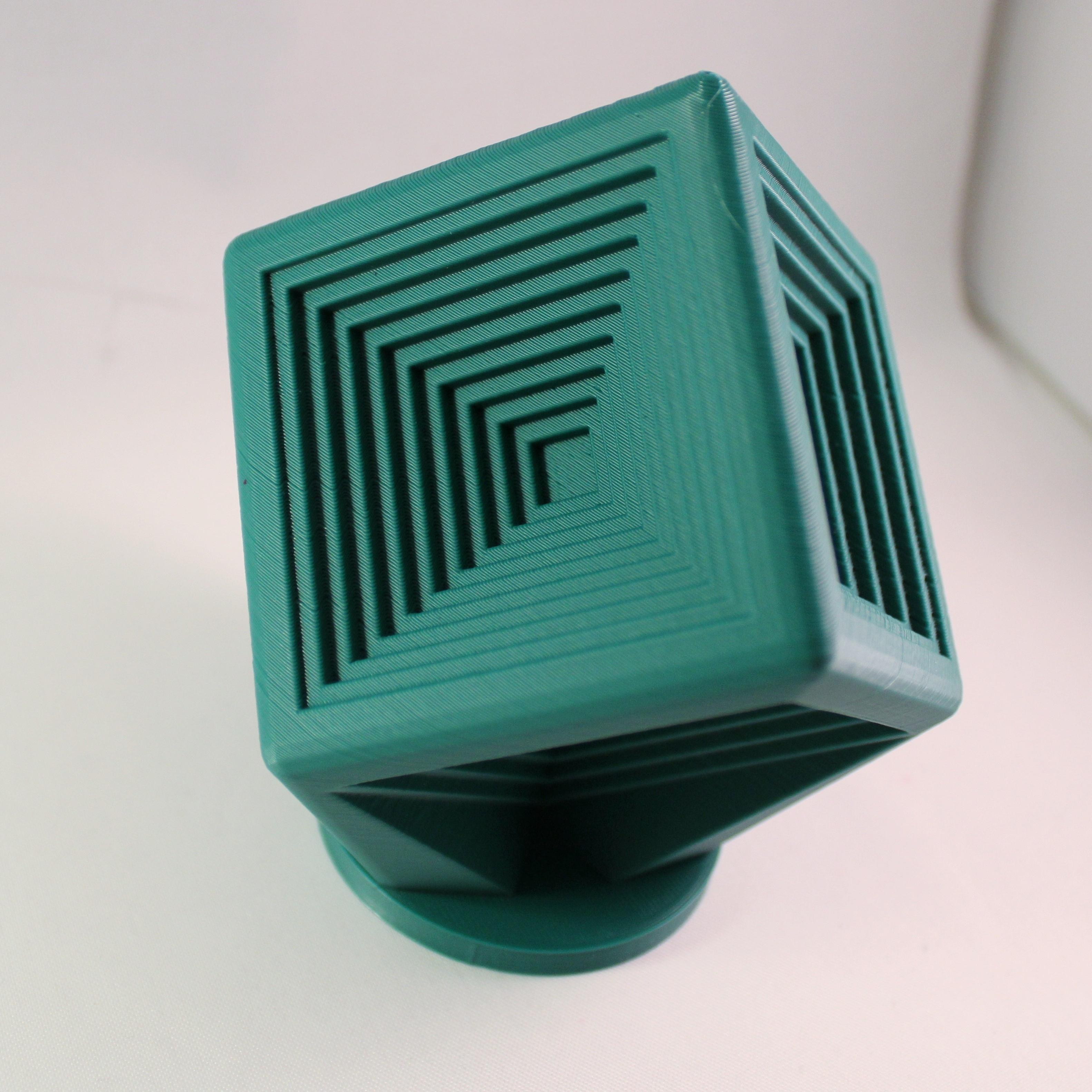 3D printed Cube minus Cubes • made with Ultimaker 2+・Cults