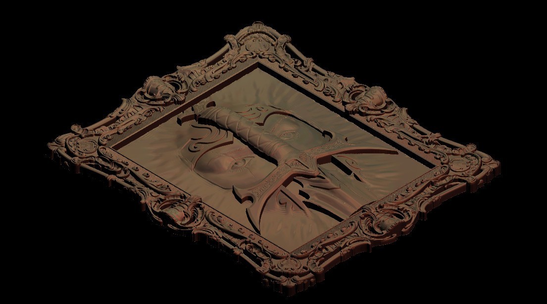 Free STL file warrior sword frame cnc・3D print model to download・Cults