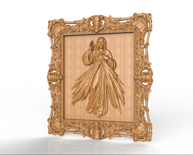 Free STL file jesus christ cnc frame art・3D printing model to download ...