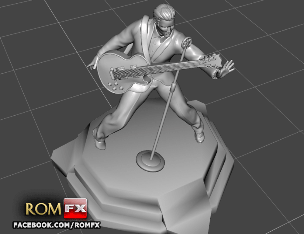 3D file ELVIS the King Figure Printable 🤴・3D printer design to download ...