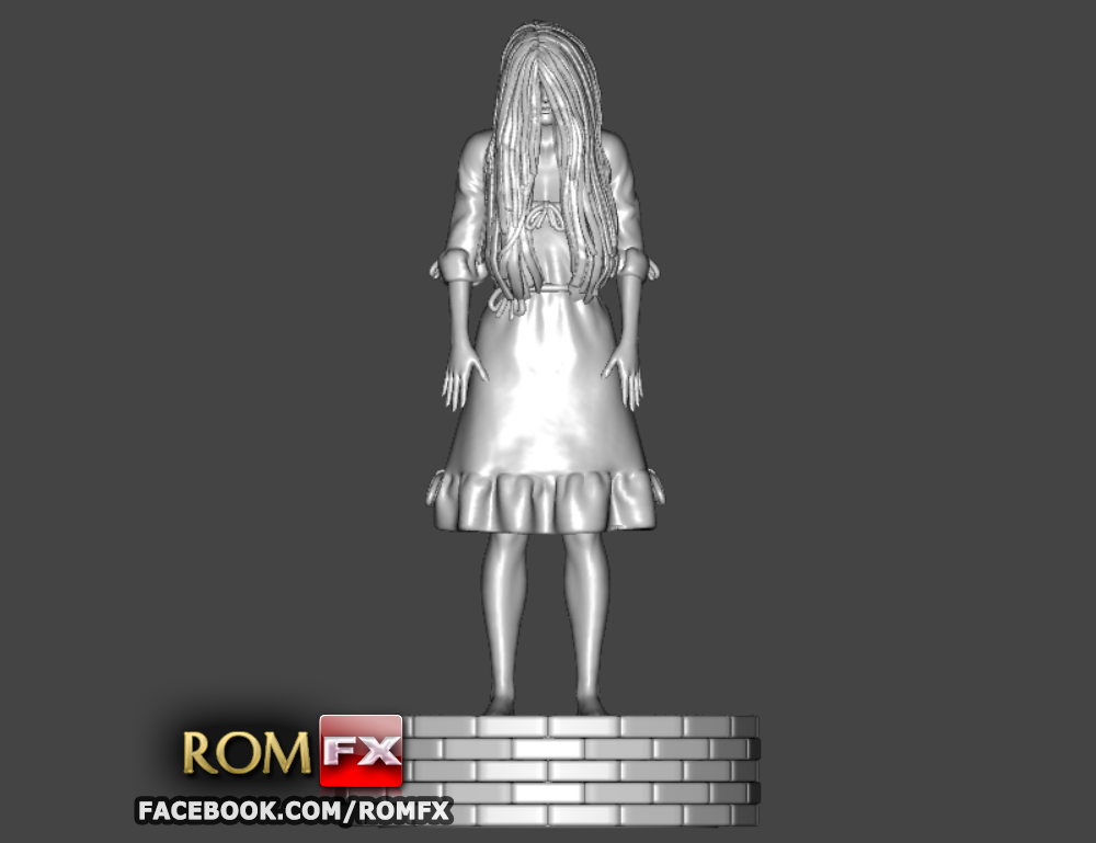 3D file Samara The Ring - Horror Figure Printable 💍・3D printing design ...