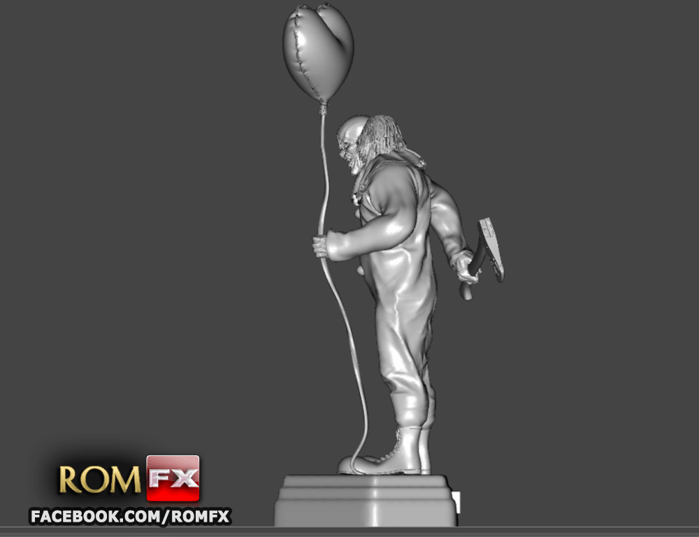 3D file The Evil Clown - A Creepy Figure Printable・3D printing model to ...